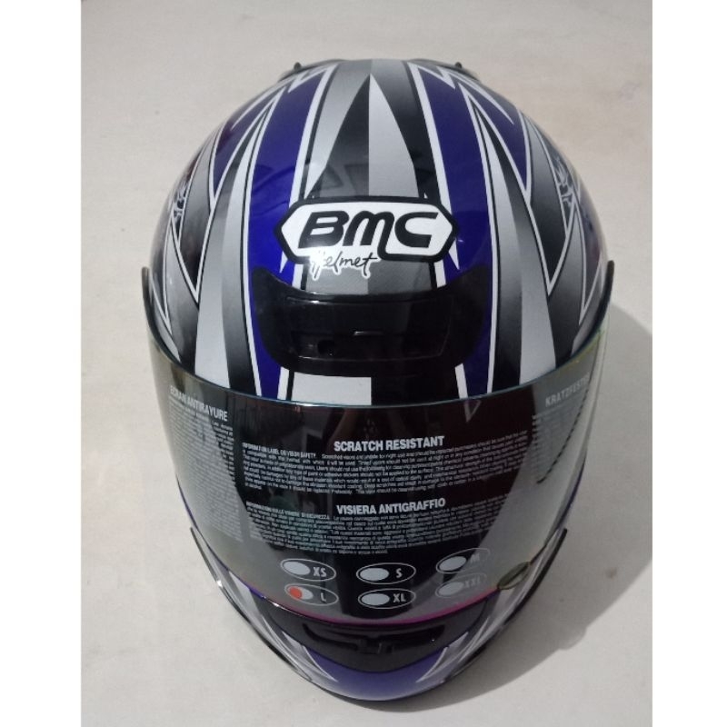 Jual Helm BMC motif Full Face helm full face size L | Shopee Indonesia