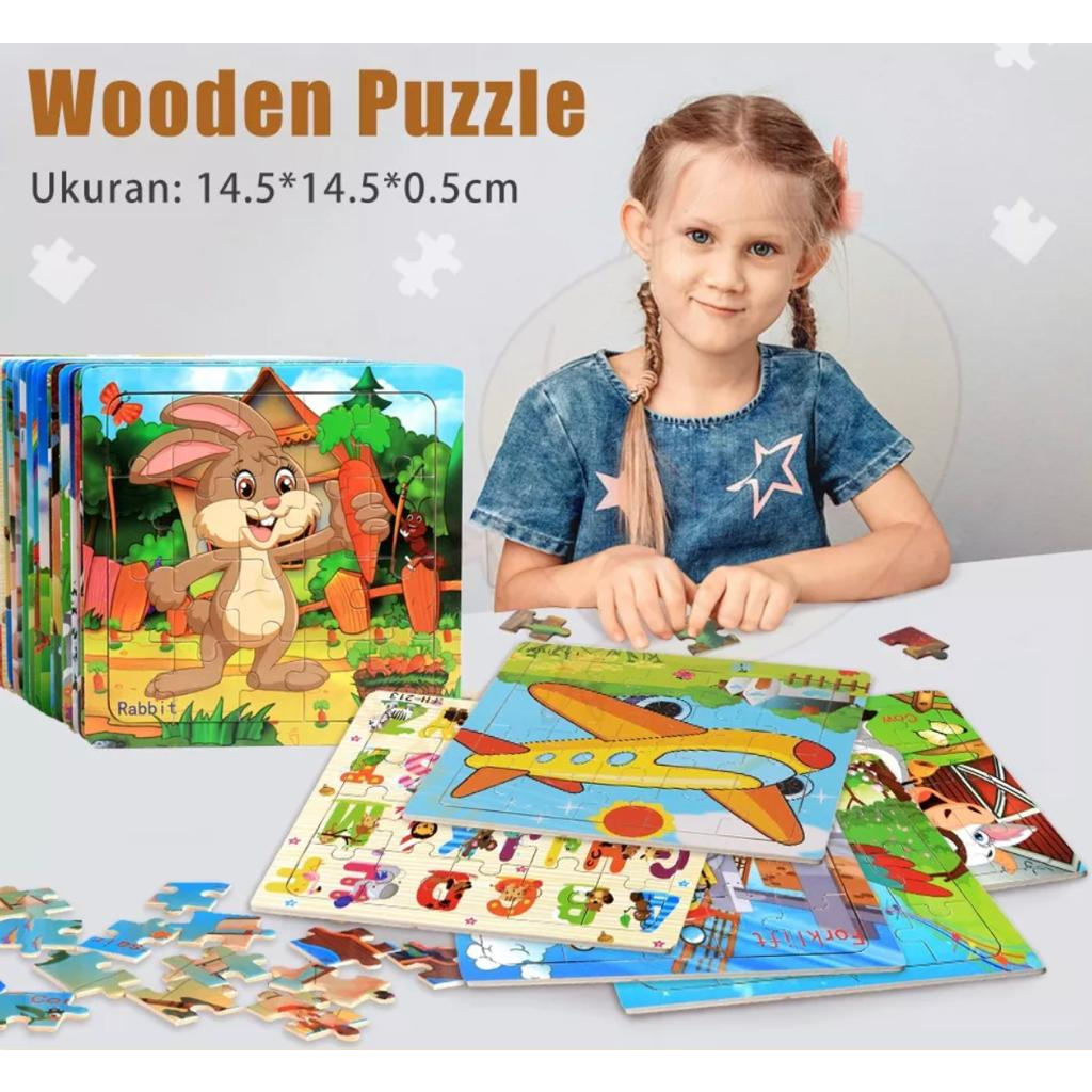 Jual MAINAN PUZZLE ANAK ANEKA KARTUN LUCU / MAINAN EDUKASI ANAK JIGSAW ...