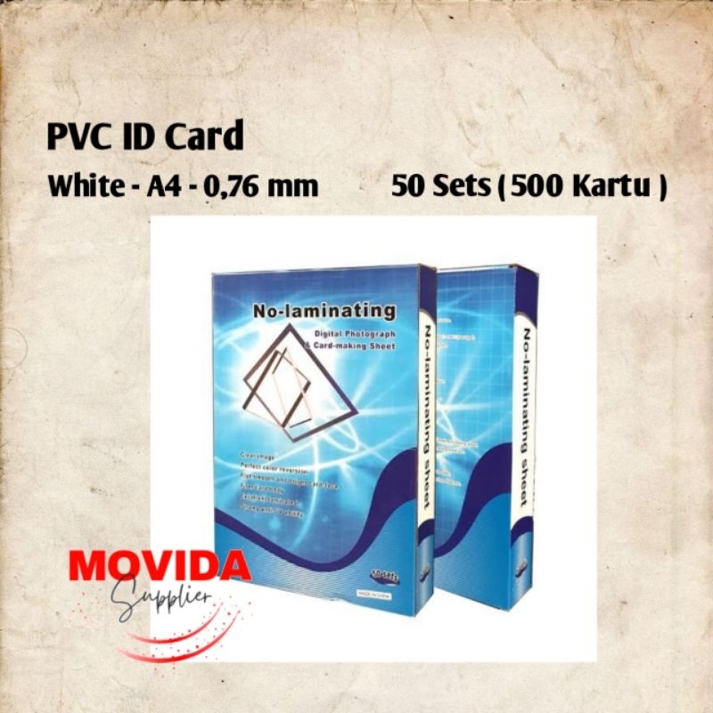 Jual PVC sheets tebal 0.76 / kertas pvc ID Card A4 | Shopee Indonesia