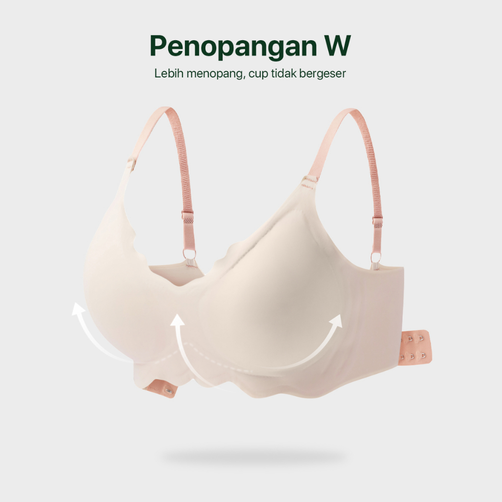 Jual GRENEY-Gbras-Bra Gelombang Gesper 2 Push Up Bra Wanita busa tipis Tanpa Kawat-89418 ...