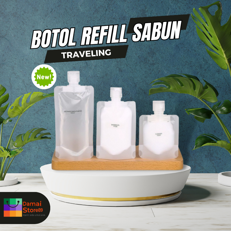 Jual [DM89]BOTOL REFILL SABUN CAIR / PLASTIK FLIPTOP TRAVELING | Shopee ...