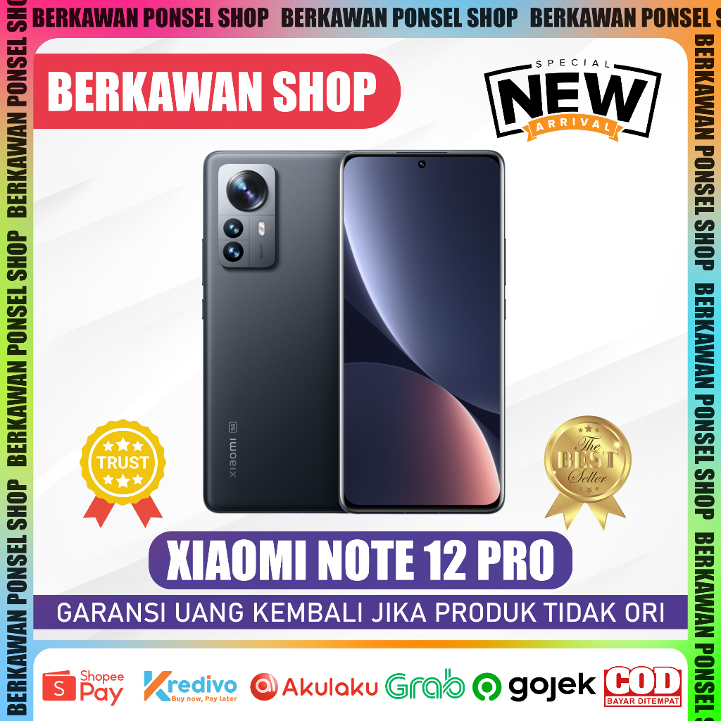 Jual XIAOMI OFFICIAL Redmi Note 12 Pro 5G Kamera 50MP Sony IMX766 P-OLED | Shopee Indonesia