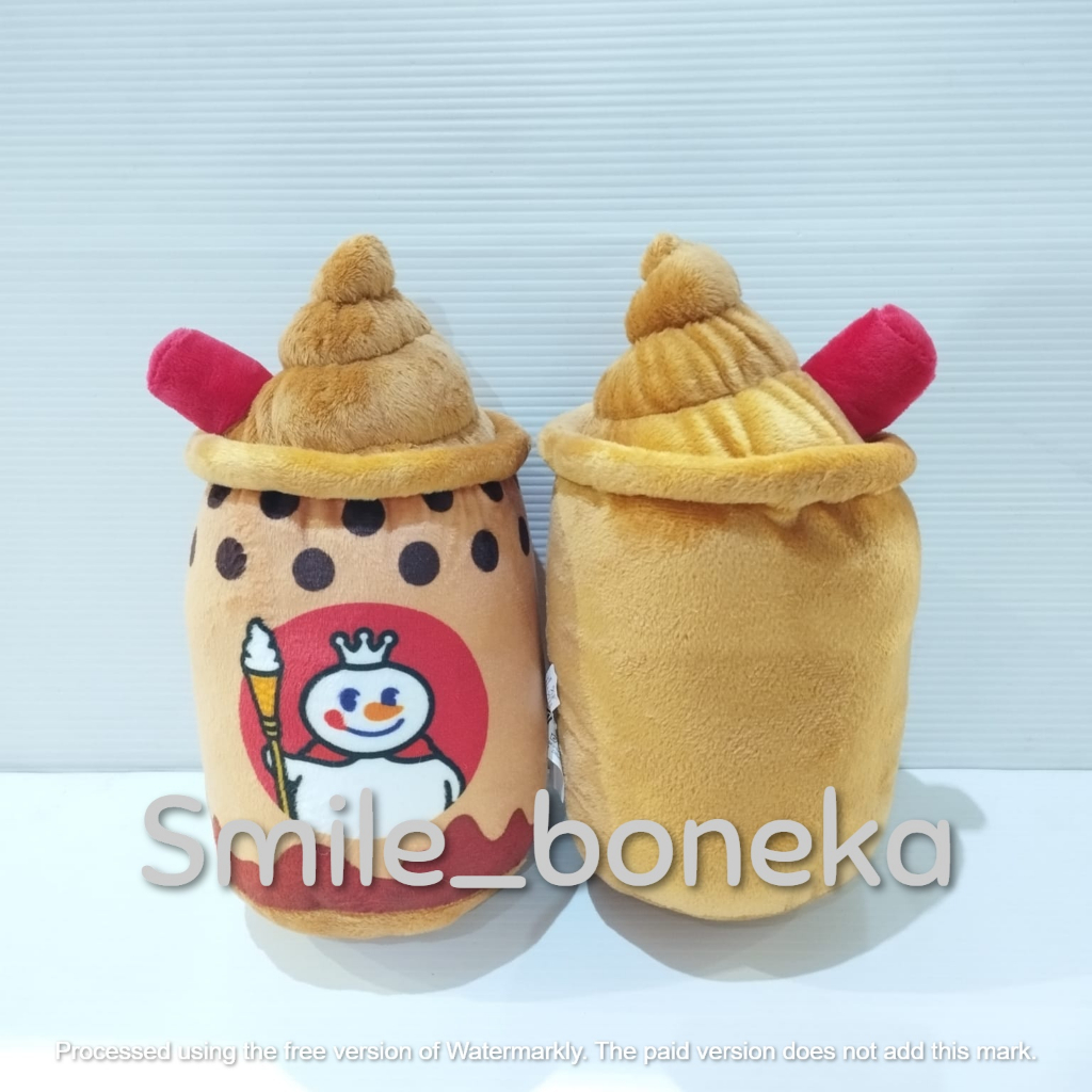 Jual SB/Boneka Plush Toys Snow King Ice Cream Mixue Boba Ice Cream ...