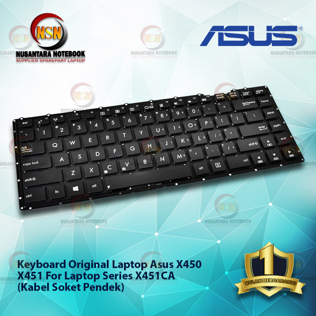 Jual Keyboard Original Laptop Asus X450 X451 For Series X451CA Kabel ...