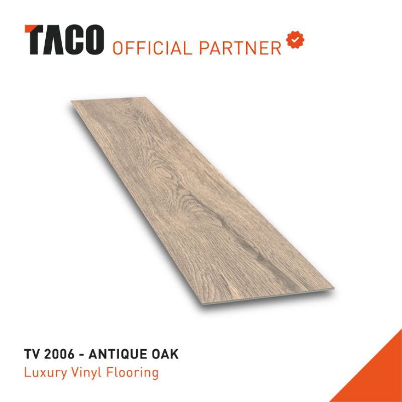 Jual Pelapis lantai TACO TV-2006 antique oak vinyl tebal 2mm/box | Shopee Indonesia