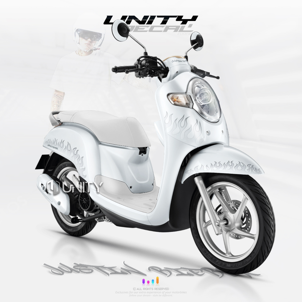 Jual Decal Scoopy X JUSTIN BIEBER Sticker Limited Edition ALL TYPE ...
