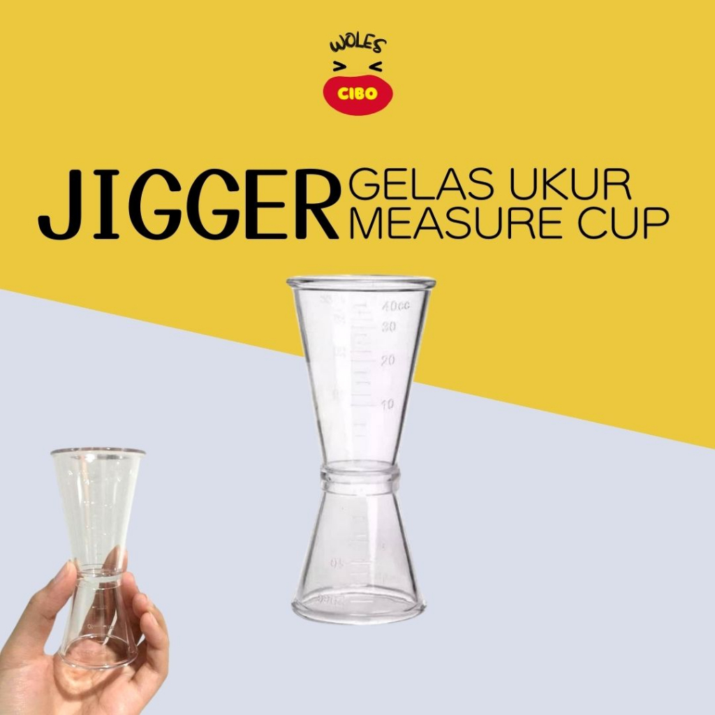 Jual Jigger Plastik Measure Cup Measuring 20/40 ml Gelas Ukur Cocktail | Shopee Indonesia