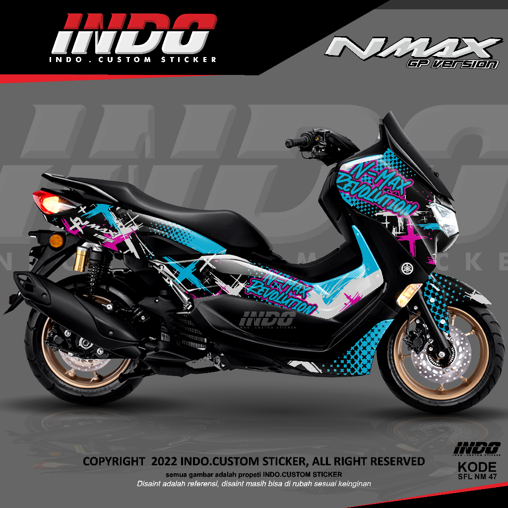 Jual Decal Nmax full body stiker nmax 155 new old konsep revolution ...
