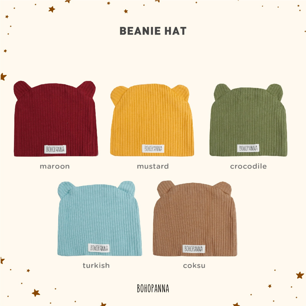 Jual BOHOPANNA - BEANIE HAT - Topi Bayi | Shopee Indonesia