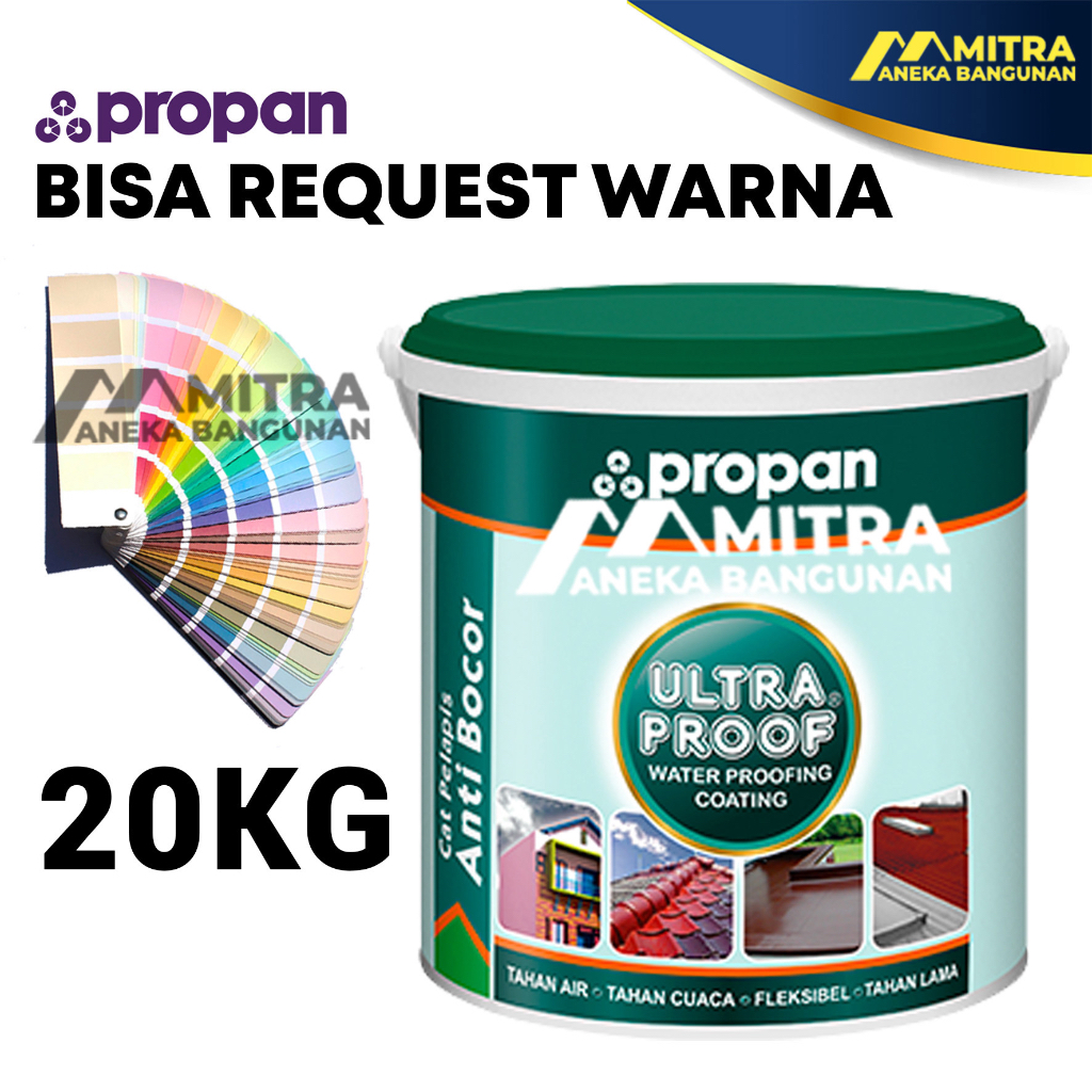 Jual CAT TEMBOK WATERPROOF ULTRAPROOF PROPAN 20 KG PAIL / CUSTOM WARNA ...