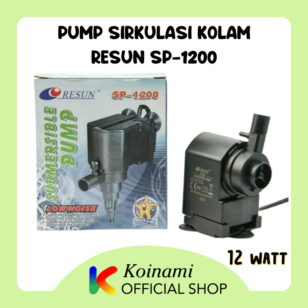 Jual RESUN SP-1200 / pompa sirkulasi kolam ikan koi / aquarium aqua ...