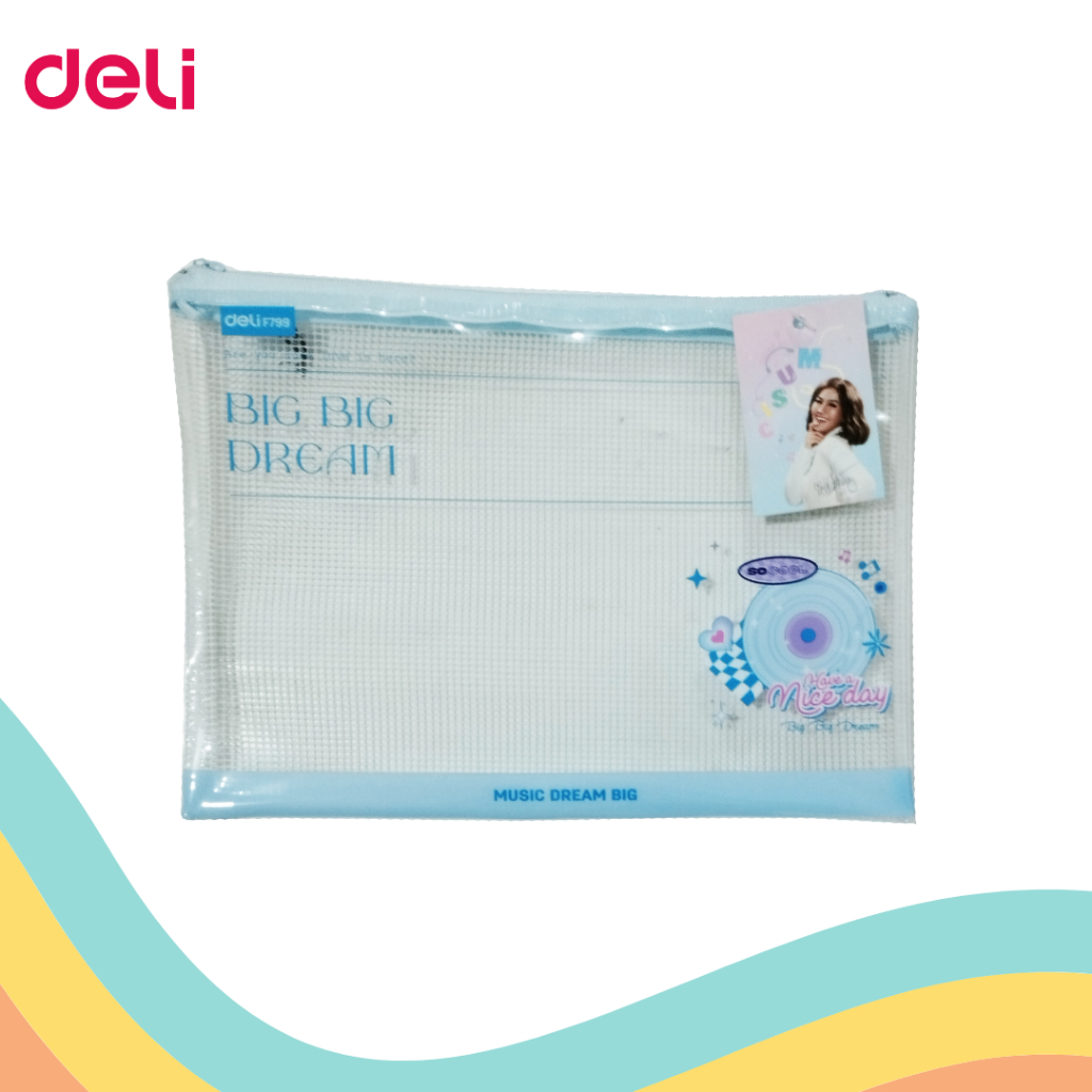 Jual ZIPPER BAG A5 DELI F-799 (1 PCS) | Shopee Indonesia