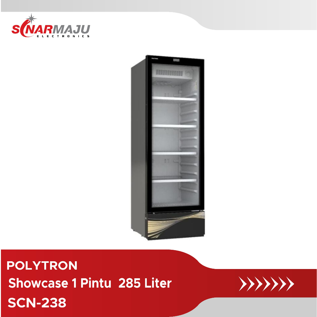 Jual Showcase 1 Pintu Polytron 285 Liter SCN-238 SCN238 No Frost ...