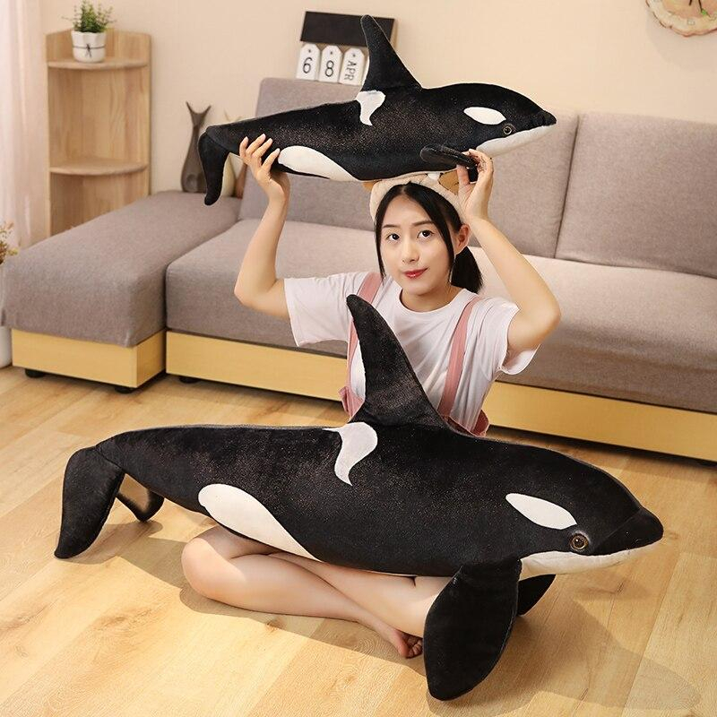Jual Boneka Hewan Paus Orcinus Orca Plush Dolls Toys Bahan Halus Hadiah ...