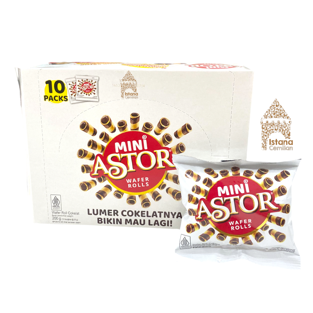 Jual Mini Astor Wafer Roll Cokelat BOX (isi 10 bungkus) | Shopee Indonesia