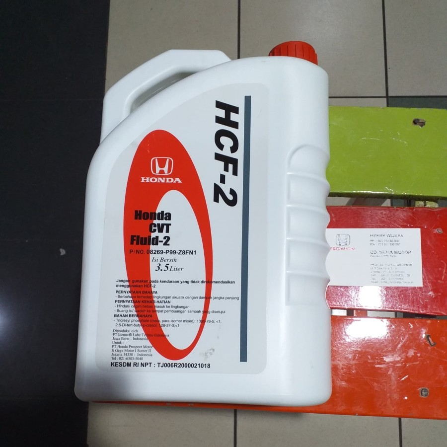 Jual Oli Transmisi Honda Automobile CVT Fluid HCF-2 HCF 2 HCF2 kemasan galon 3,5 L | Shopee ...