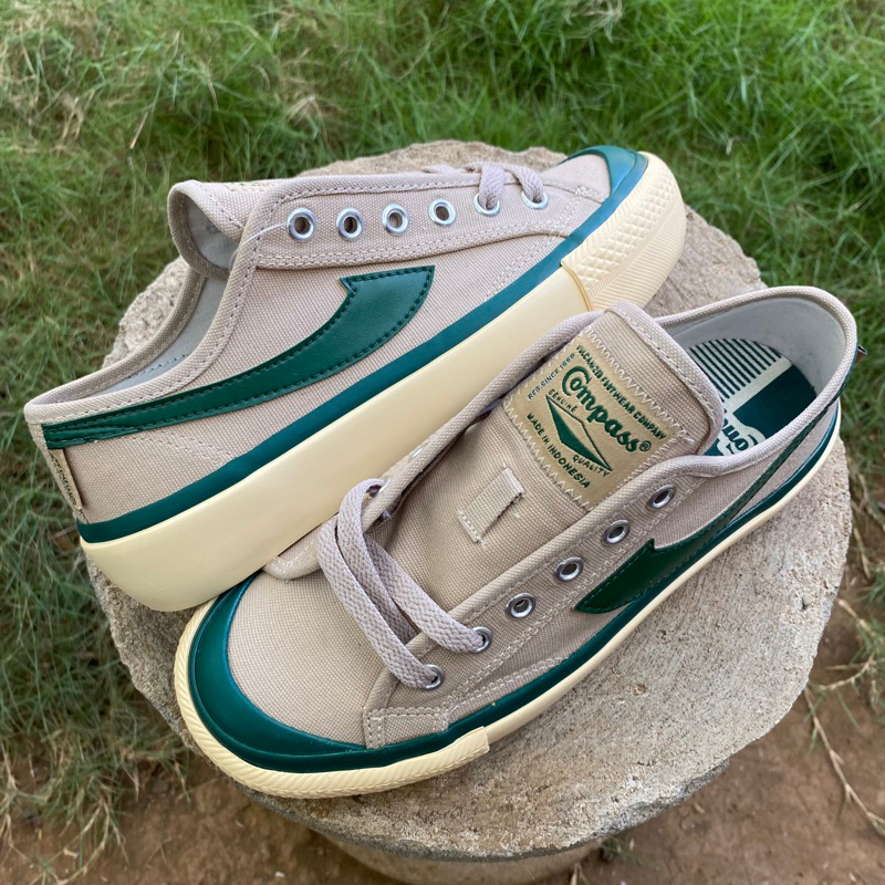 Jual SEPATU COMPASS GAZELLE LOW CHOCO ICE WAFER GREEN CARAMEL WAFER ...