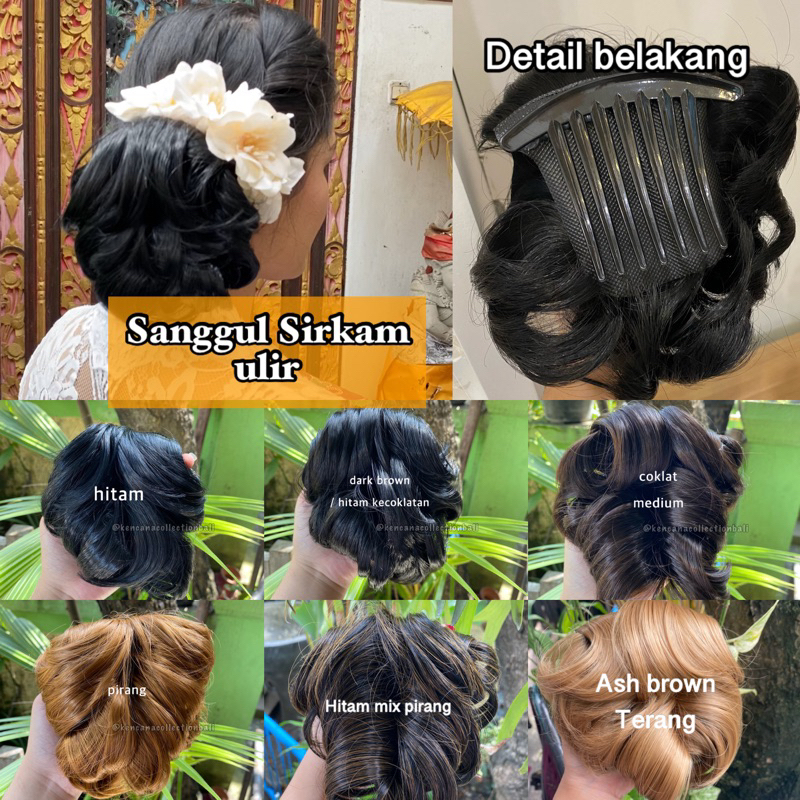 Jual sirkam ulir / sirkam rambut/ sanggul wanita / sanggul modern ...