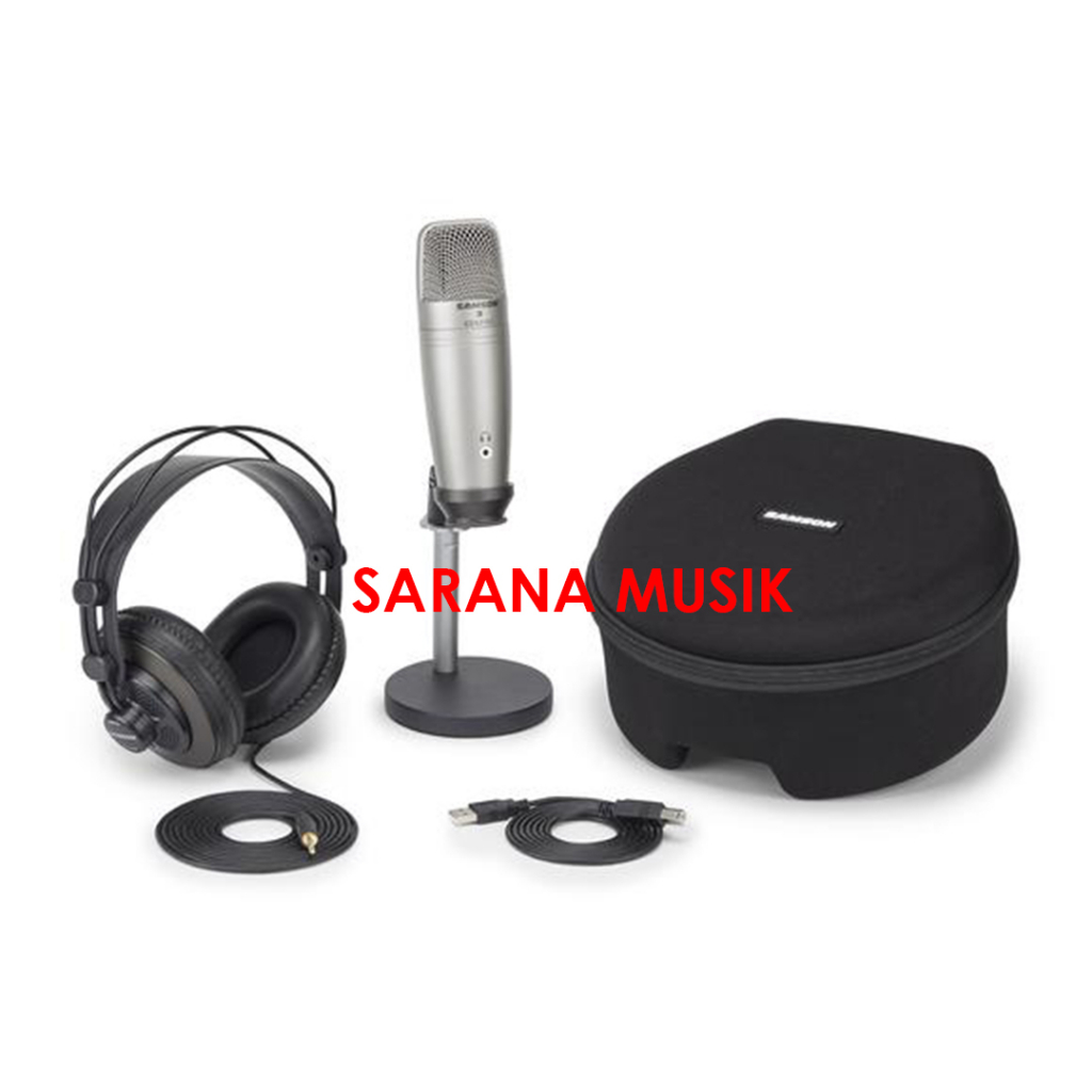 Jual Samson C01U Pro Podcasting Pack USB Studio Condenser Microphone ...