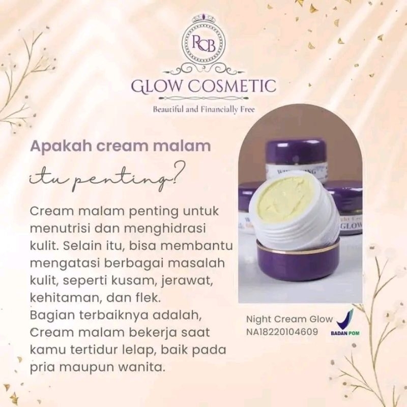 Jual [BISA COD] NIGHT CREAM RCBGLOW (cream mlm) | Shopee Indonesia