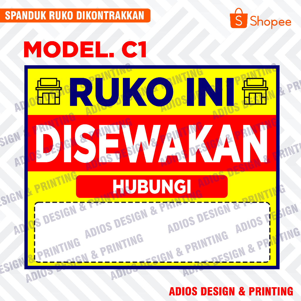Jual SPANDUK BANNER, RUKO DIJUAL / DISEWAKAN / DIKONTRAKAN | Shopee ...