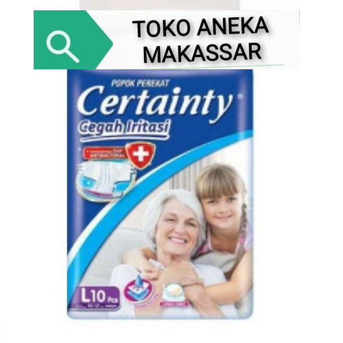 Jual POPOK DEWASA CERTAINTY L 1O PAMPERS PEREKAT | Shopee Indonesia