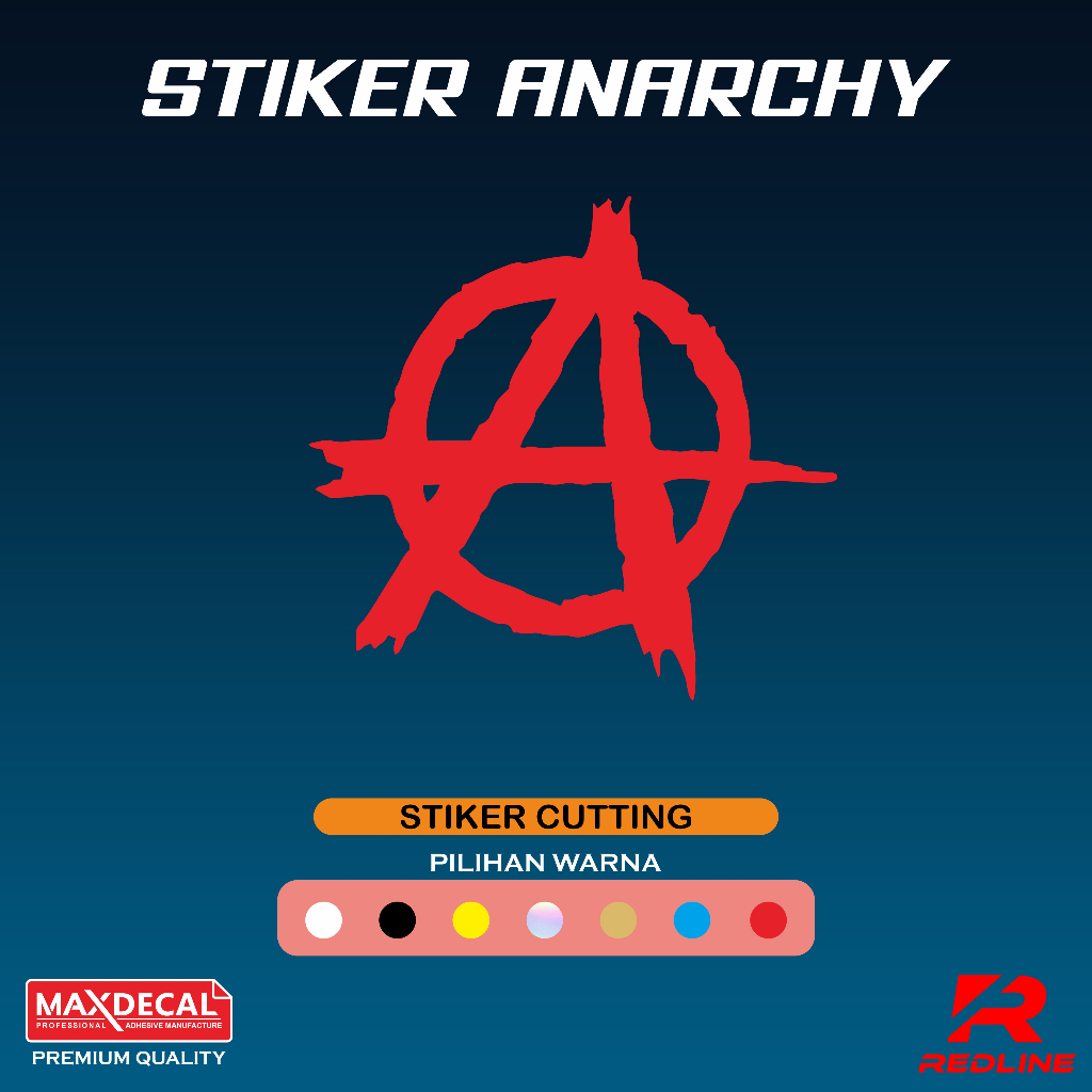 Jual STIKER ANARCHY BAHAN CUTTING STICKER | Shopee Indonesia