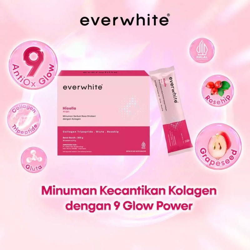 Jual Everwhite Hi Collagen Drink (20 sachet / 10 sachet / 7 sachet) | Shopee Indonesia