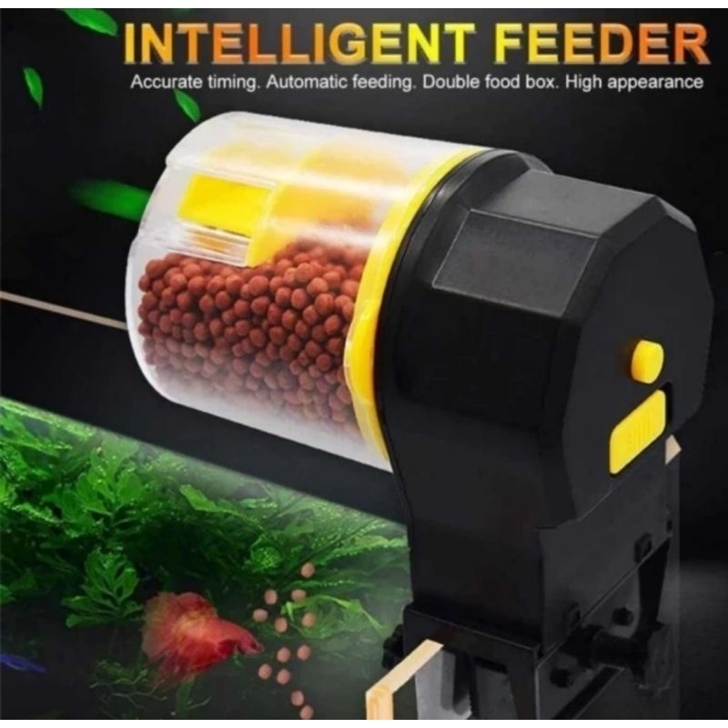 Jual Dispenser Pakan Ikan Otomatis Automatic Food Fish Feeder Timer | Shopee Indonesia