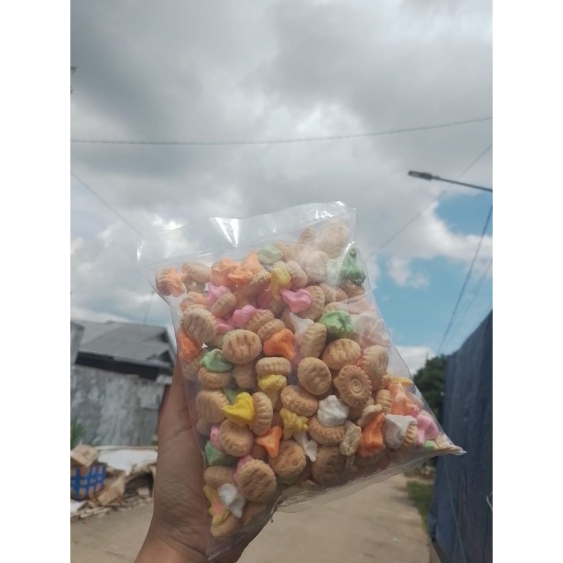 Jual COD 1 KG TERMURAH BUNGA GEM BUNGA SNACK JADUL VIRAL BISKUIT GULA ...
