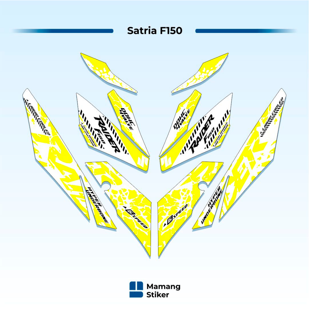 Jual Striping Satria Injeksi 150 Variasi (9) Suzuki F150 Stiker Keren ...