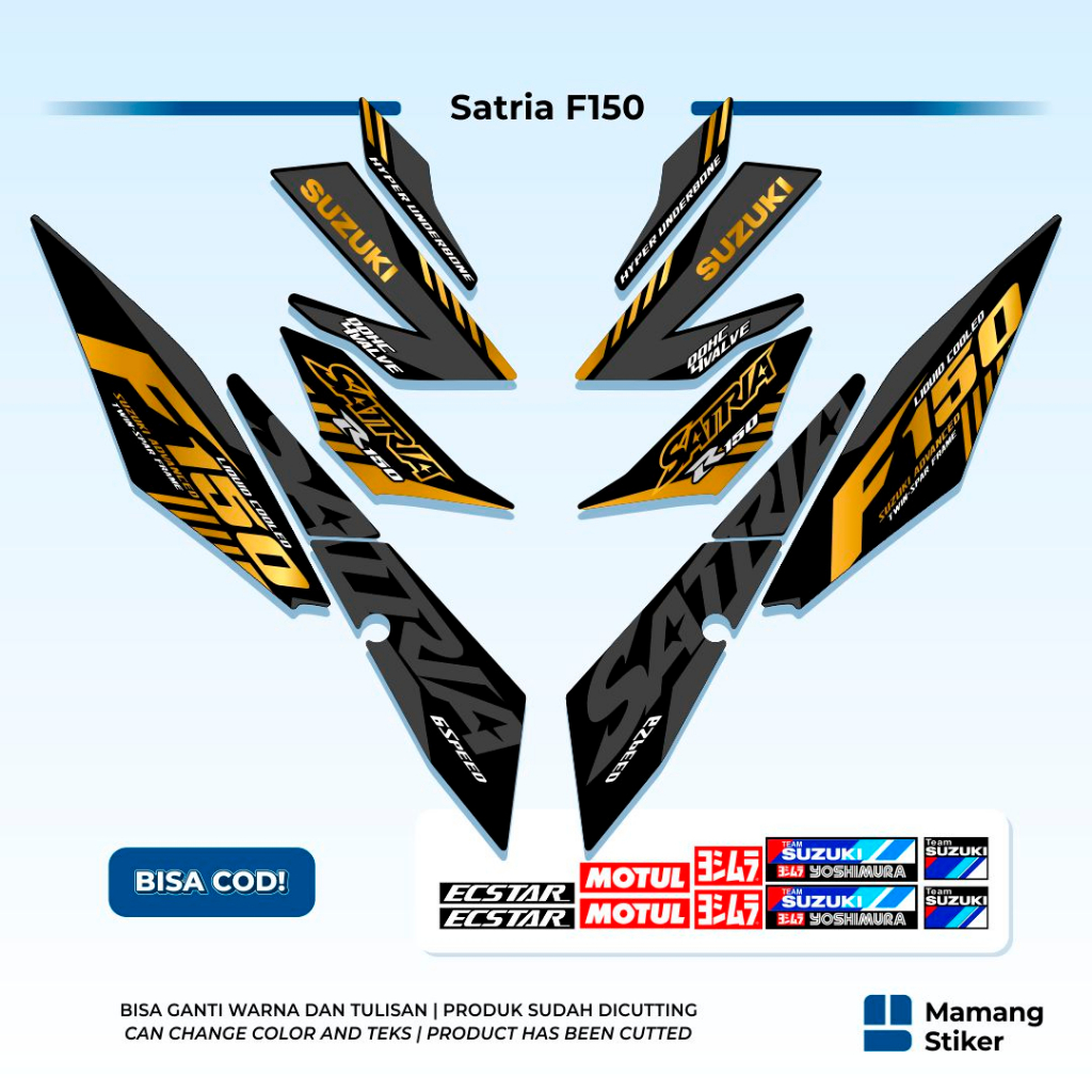 Jual Striping Satria Injeksi 150 Variasi (10) Suzuki F150 Stiker Keren ...