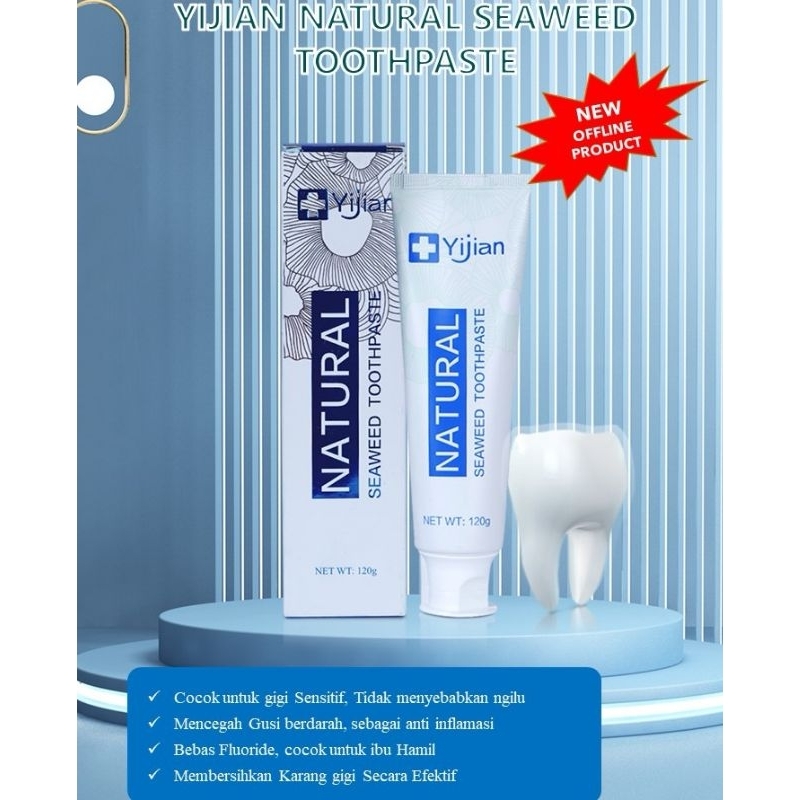 Jual GREENLEAF YIJIAN NATURAL SEAWEED TOOTHPASTE | ODOL PEMUTIH GIGI ...
