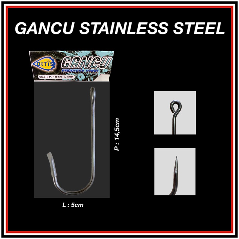Jual DITIS GANCU STAINLESS STEEL PENGAIT IKAN 14,5cm | Shopee Indonesia