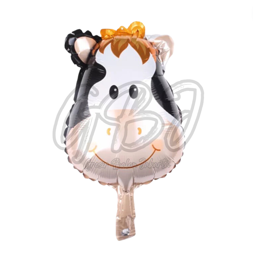 Jual Balon Foil MINI Hewan / Zoo Animal / Binatang (Singa, Monyet ...