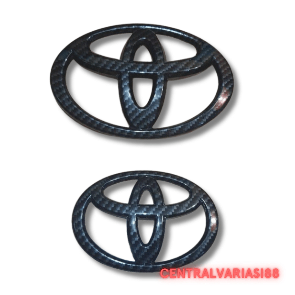 Jual EMBLEM LOGO LAMBANG TOYOTA AGYA 2016-2018 SET CARBON | Shopee ...