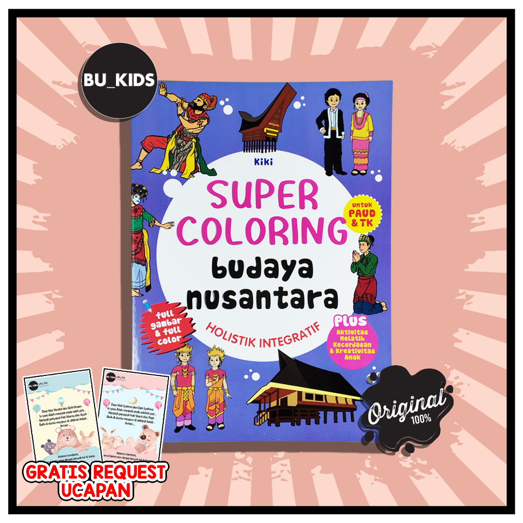 Jual Buku Mewarnai Super Colouring Budaya Nusantara Anak Tk Paud ...