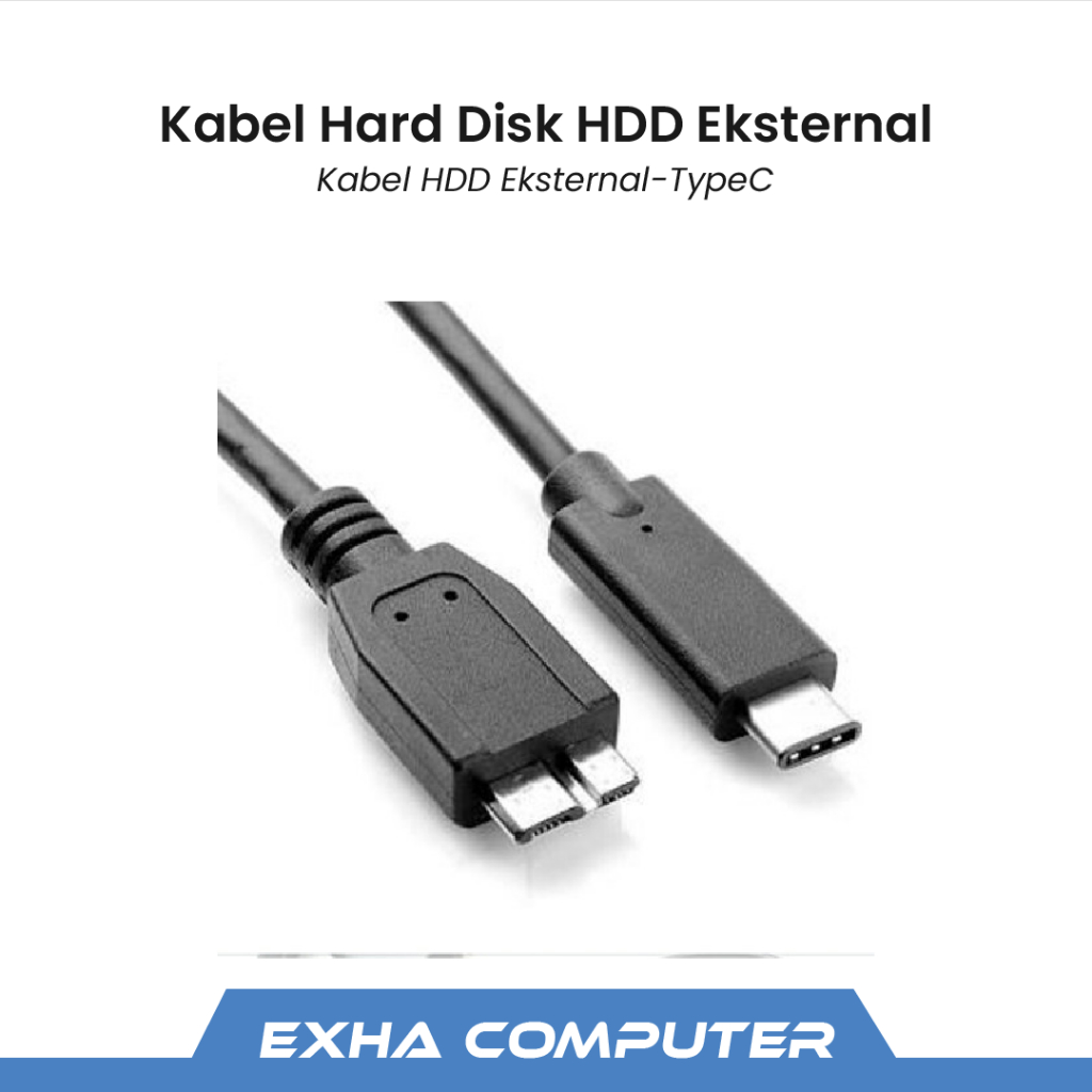 Jual Kabel Hard Disk HDD Eksternal Micro B to USB Type C | Shopee Indonesia