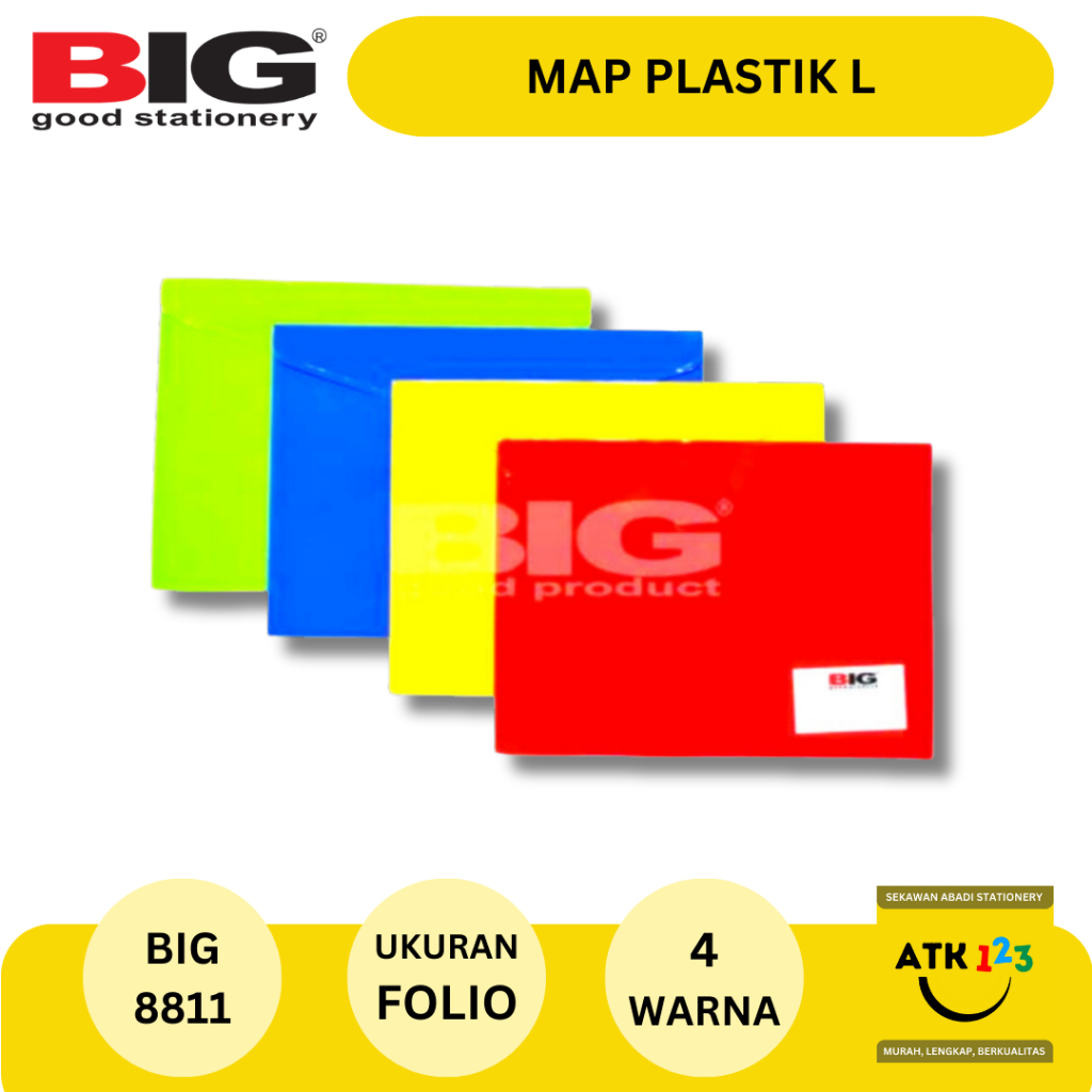 Jual BIG Map Kancing Plastik Folio Model Envelope BIG No. 8811 dengan ...