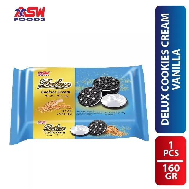 Jual Delux Cookies Cream Chocolate 160g / Cookies Cream Vanilla ASW (1 ...