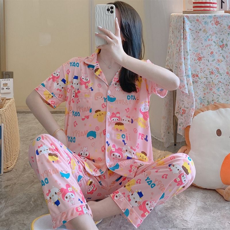Jual PIYAMA CINNAMOROLL MELODY KUROMI HELLO KITTY POMPOMPURIN POCHACCO ...