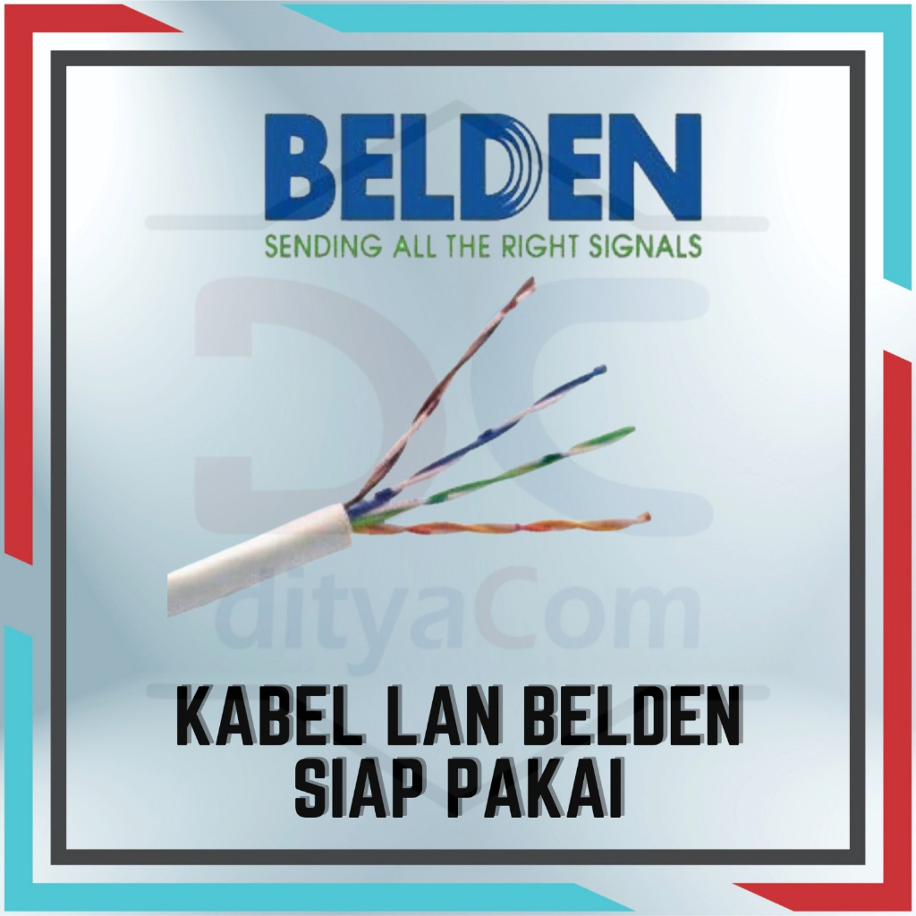 Jual KABEL/CABLE LAN UTP BELDEN CAT6 SUDAH JADI SIAP PAKAI | Shopee ...