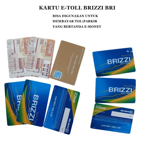 Jual KARTU E TOLL CARD BRI BRIZZI KARTU ELEKTRONIK KARTU TOL E-MONEY ...