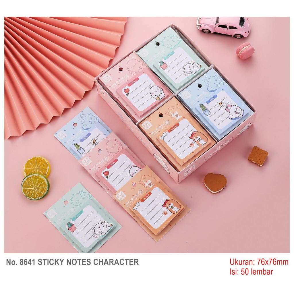 Jual Apazada - Memo Karakter / Sticky Note Karakter Imut / Pembatas ...