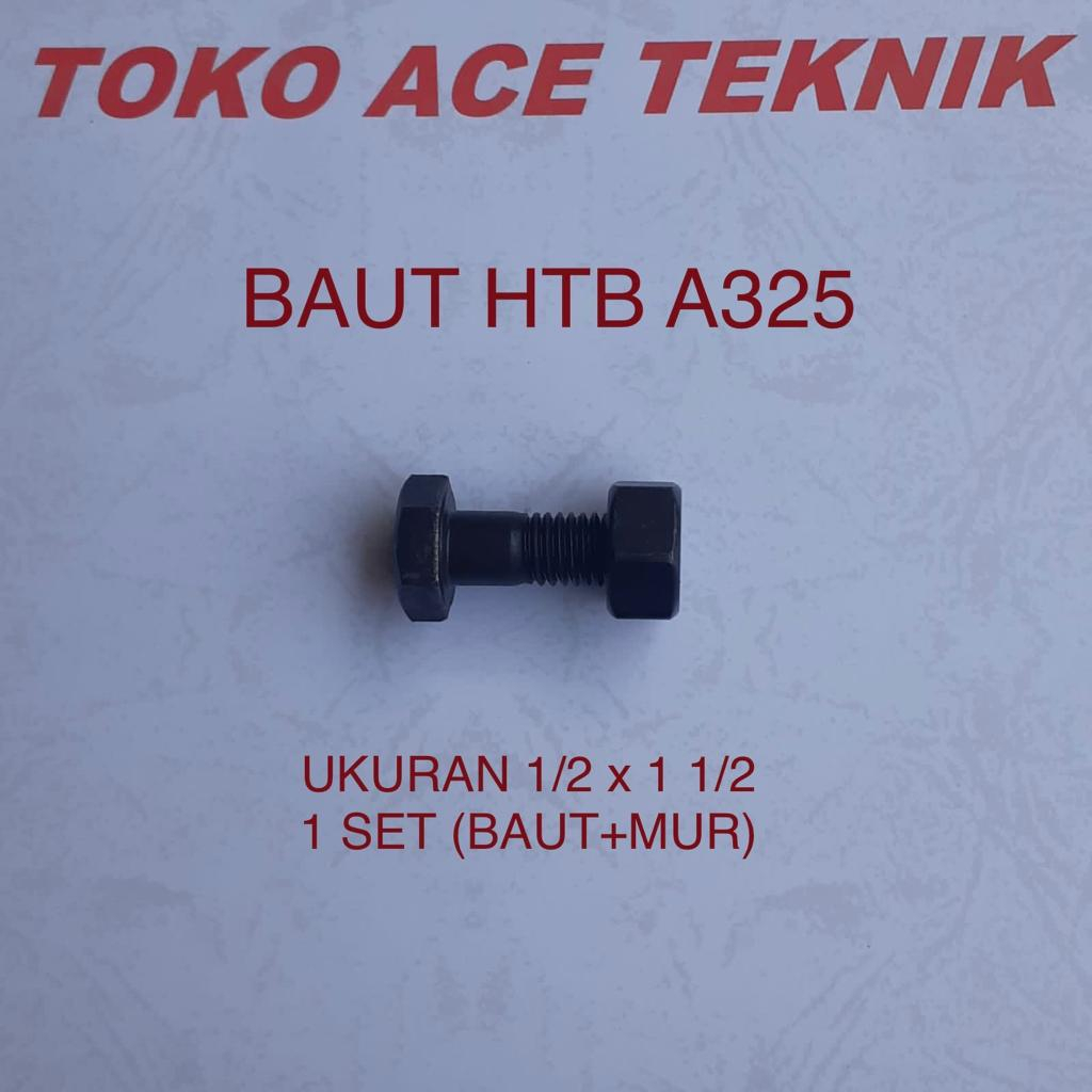Jual BAUT MUR HTB A325 UKURAN 1/2 X 1 1/2 (KUNCI 23) | Shopee Indonesia