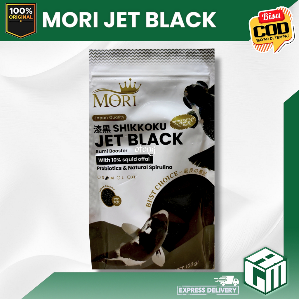 Jual MORI Jet black JETBLACK Makanan Ikan Pigment Pelet Hitam Koi ...