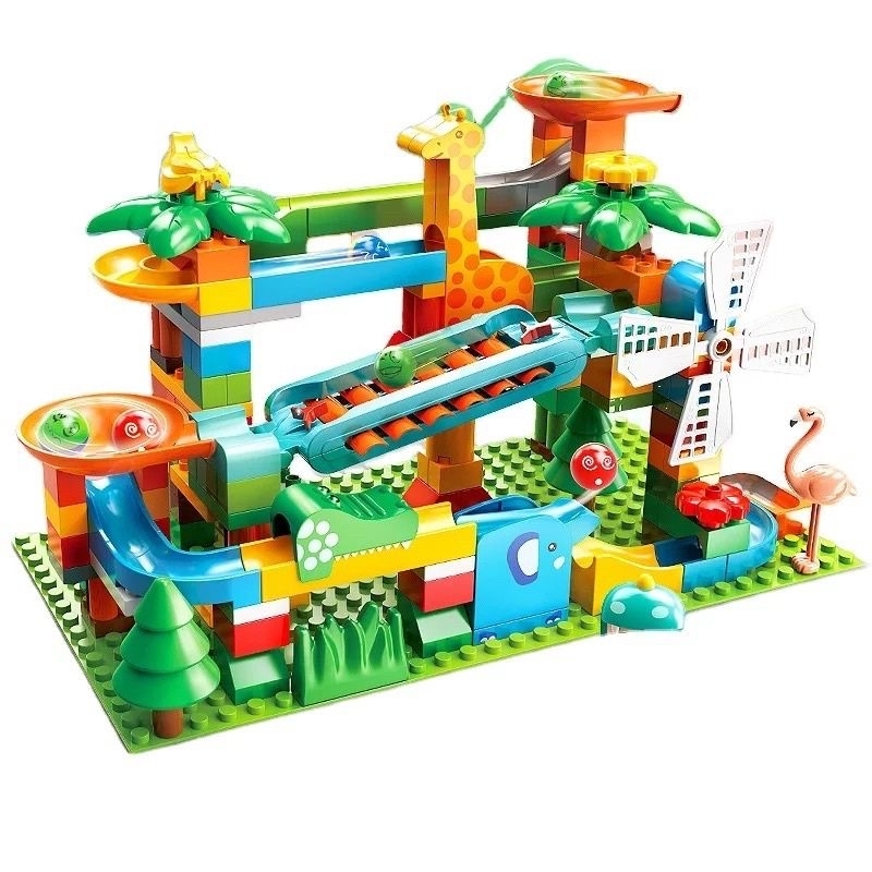Jual compatible Duplo Feelo Marble Run 171 pcs xylophone piano Windmill ...
