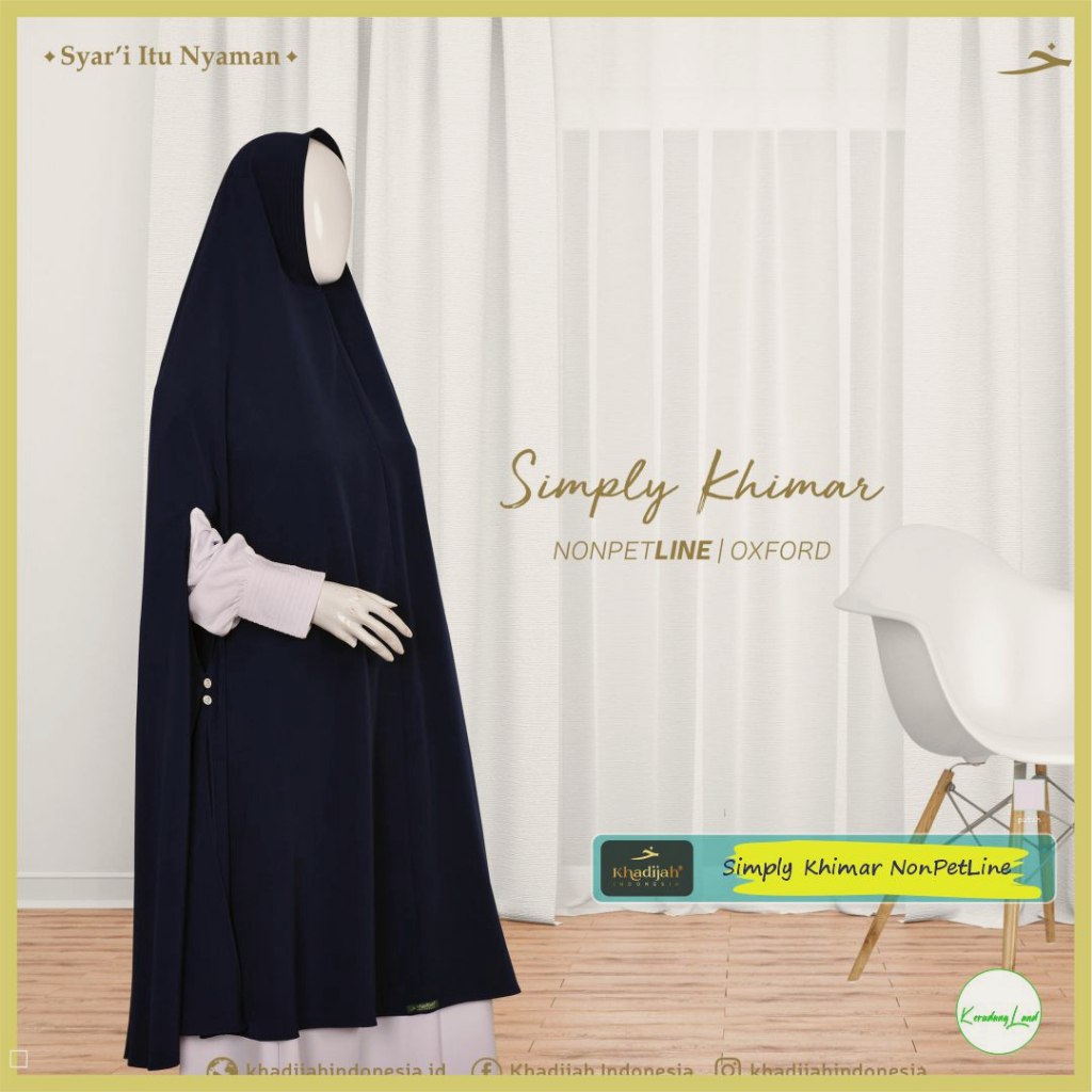 Jual Simply Khimar Non Pet Line Kerudung Hijab Niqab Cadar Syari ...