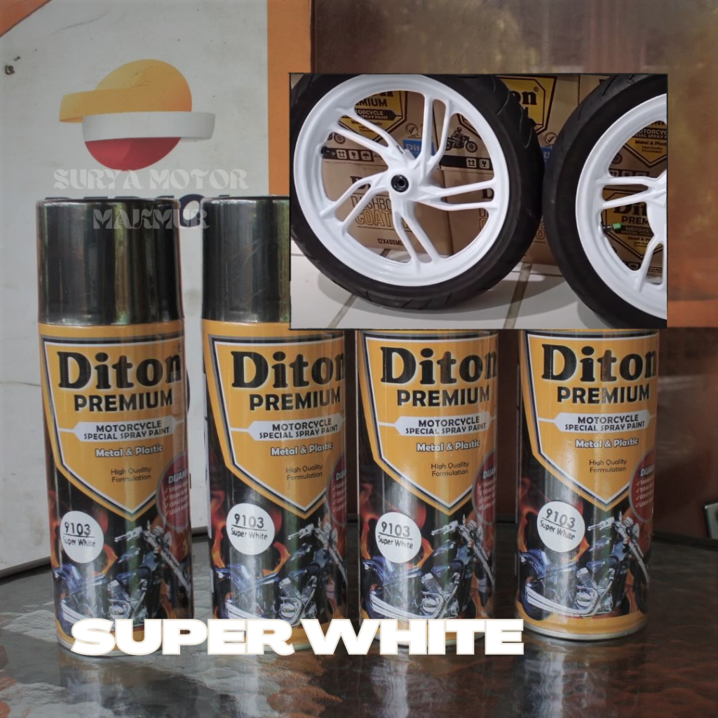 Jual Pilok / Pilox Diton Premium 9103: Super White Putih Cat Semprot | Shopee Indonesia
