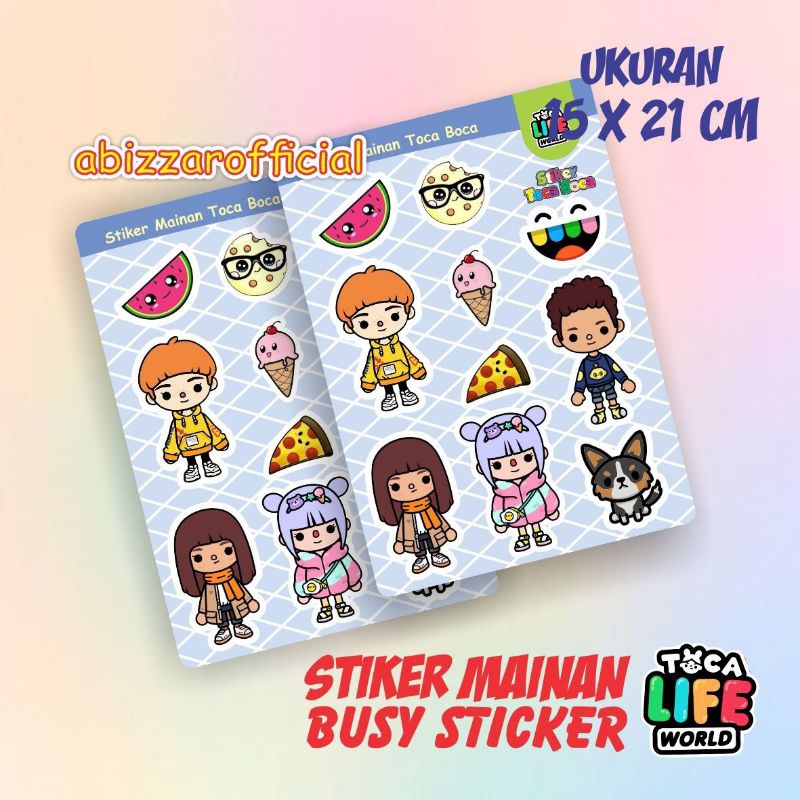 Jual STICKER TOCA BOCA TERMURAH MAINAN ANAK | Shopee Indonesia